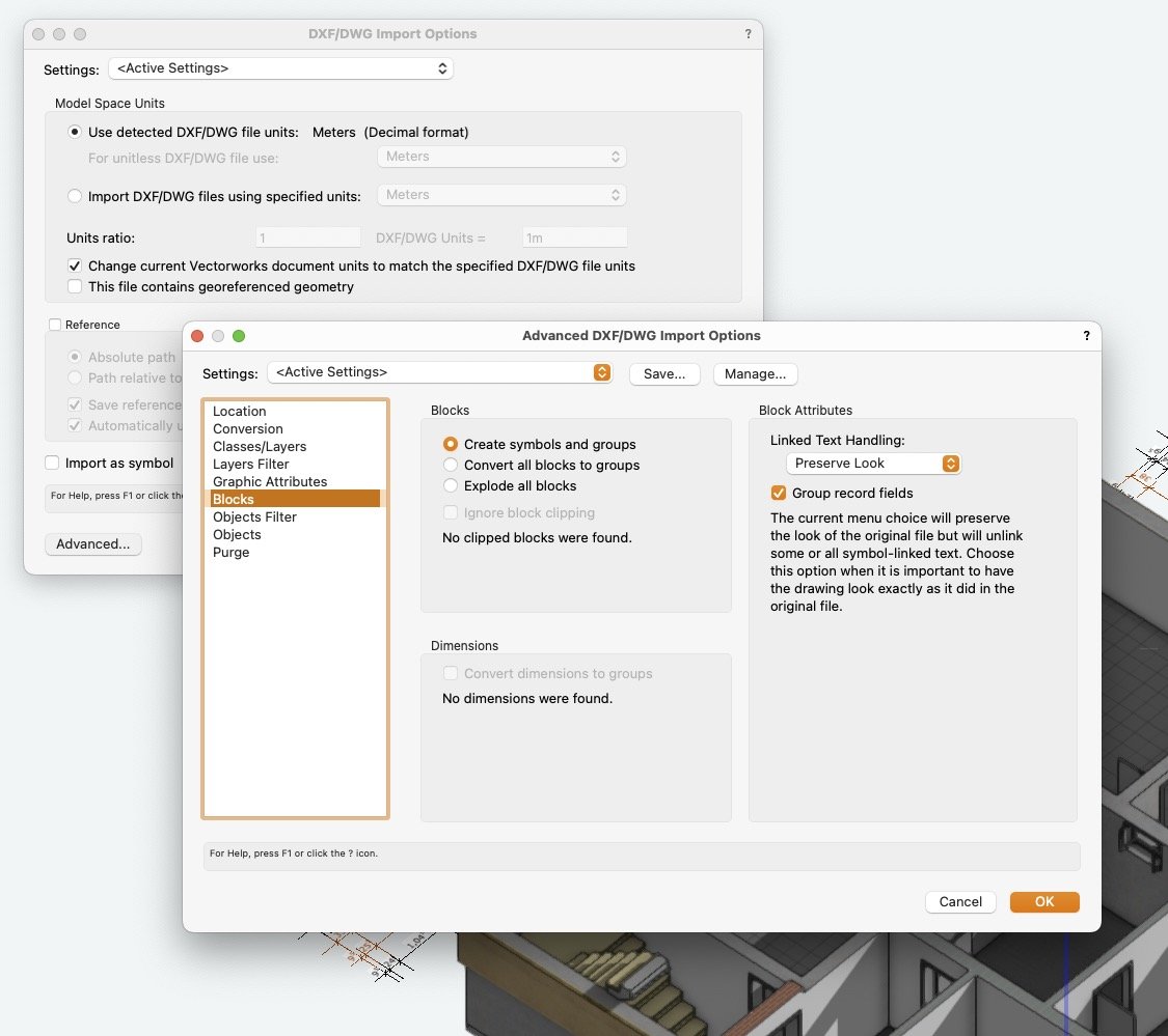 When I import dxf hundreds of objects become symbols. - Troubleshooting ...