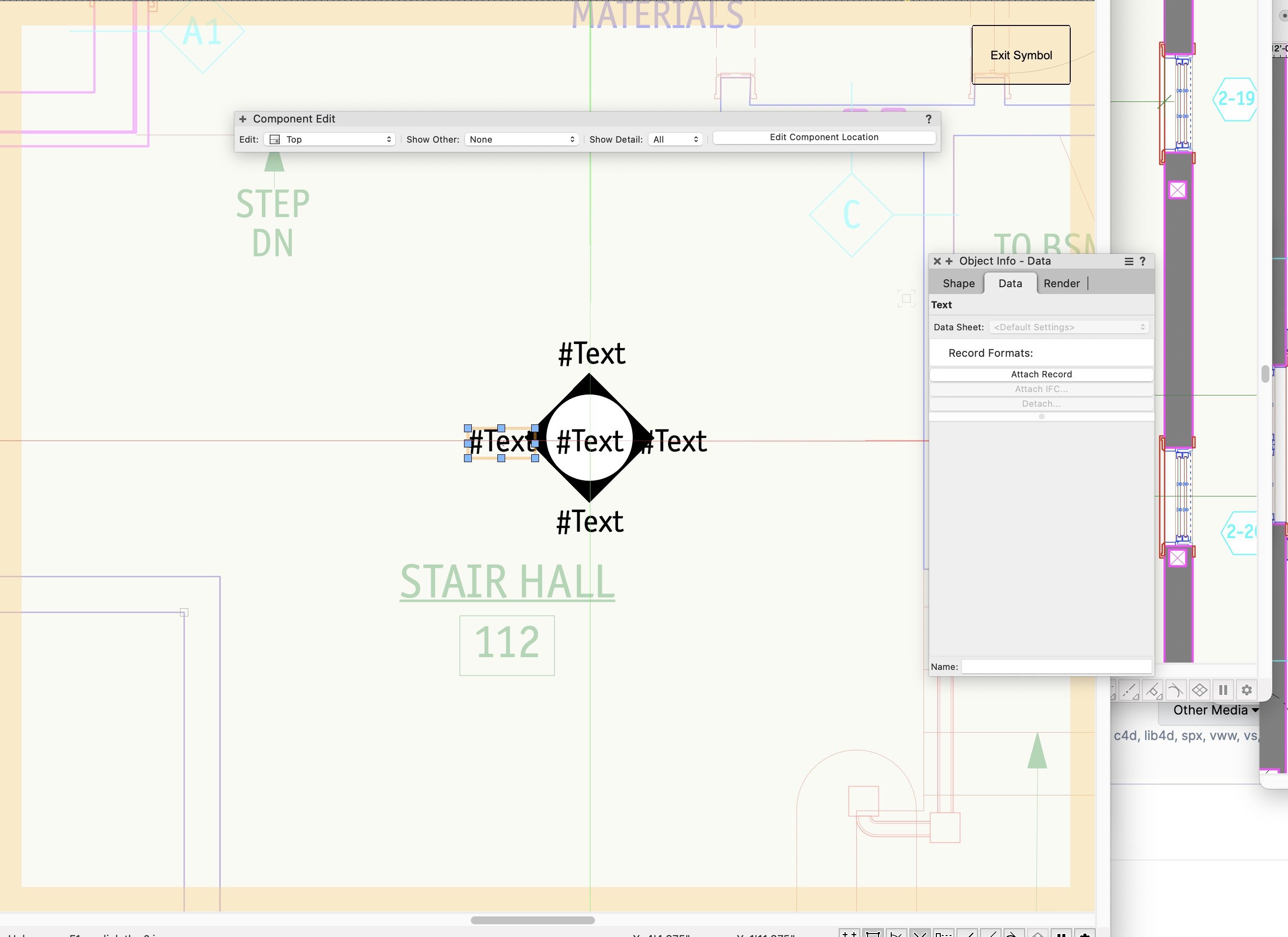Symbol with data can be changes on 2 of 3 files. The 3rd when you ...