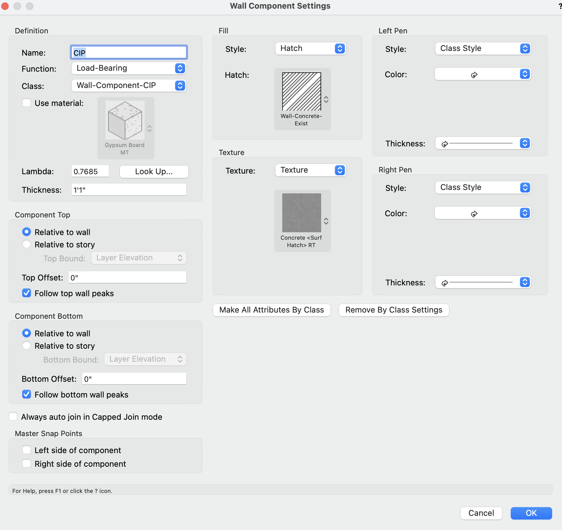 making wall styles obey class graphic overrides in plan viewport - Troubleshooting - Vectorworks ...
