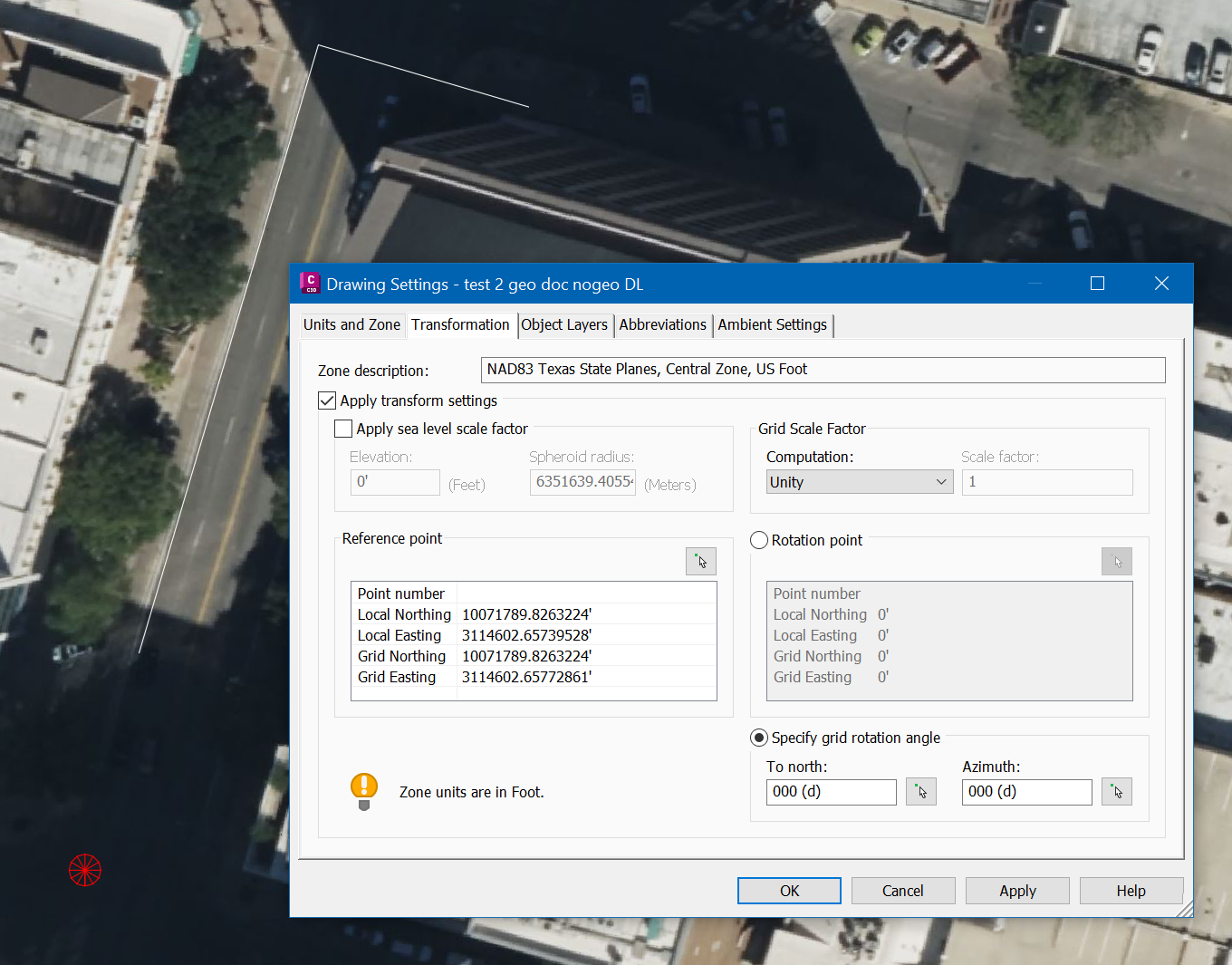 Export Of Dwg From Vw Has Uses Transformation To Show Coordinate System Troubleshooting