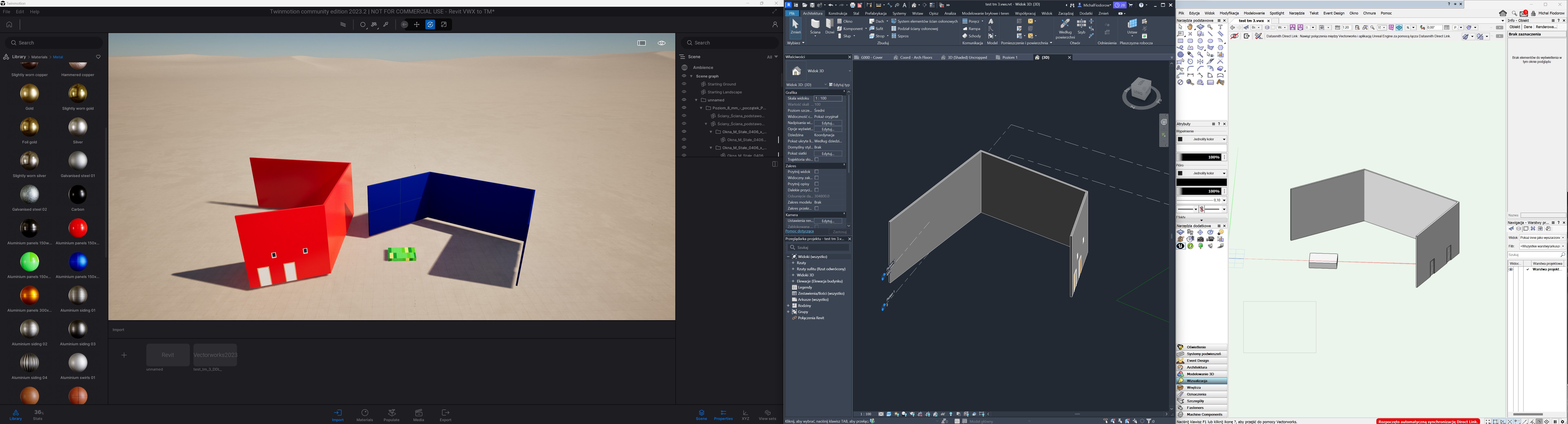 Direct Link To Twinmotion Resets Most Materials Troubleshooting Vectorworks Community Board
