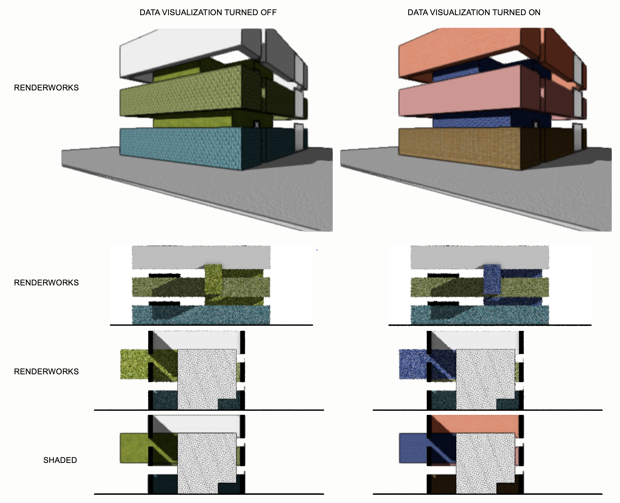 Elevation study with RenderWorks & data visualization - Workflows - Vectorworks Community Board