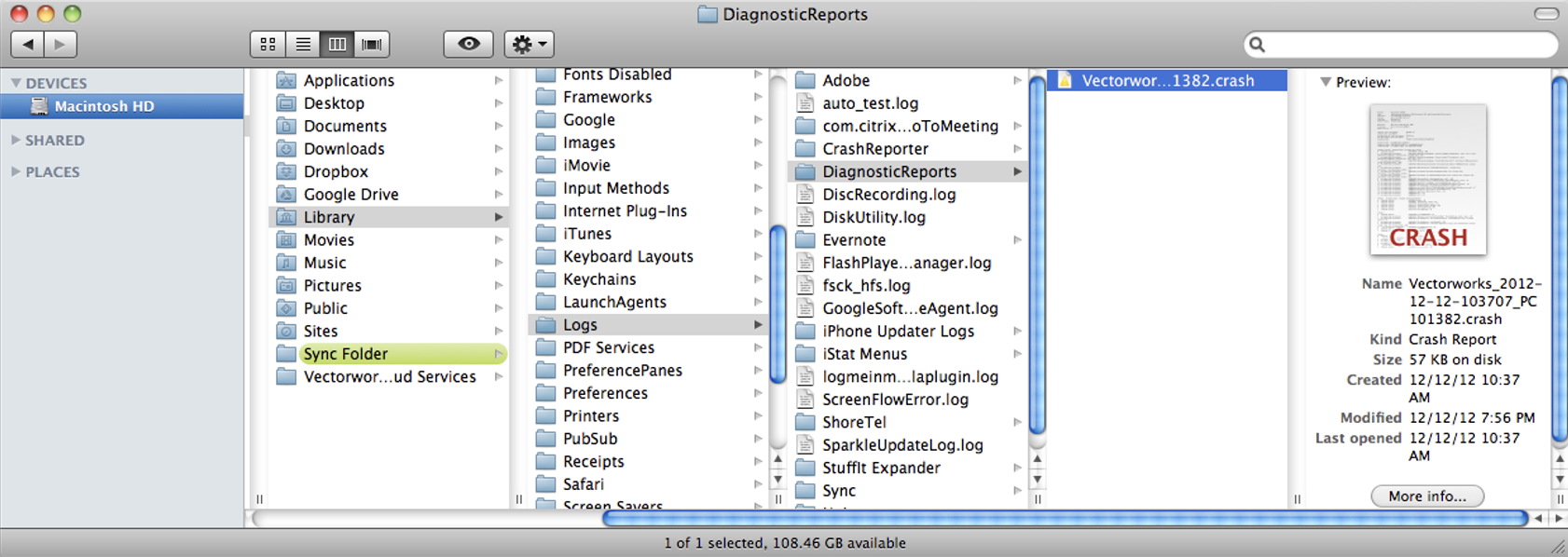 Sending In Crash Logs Macos Troubleshooting Vectorworks Community Board