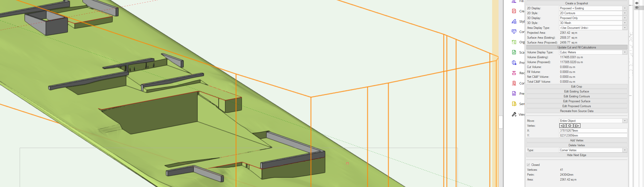 Cut And Fill Quantities Troubleshooting Vectorworks Community Board