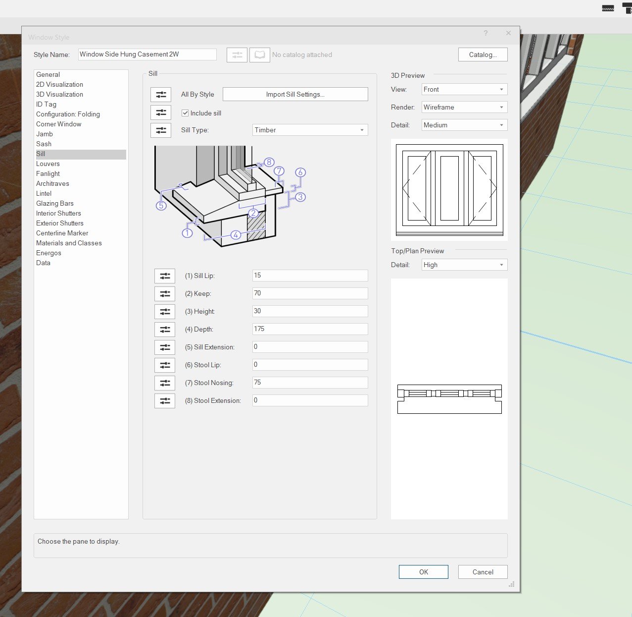 Vectorworks Windows - Impossible to add Sills - General Discussion ...