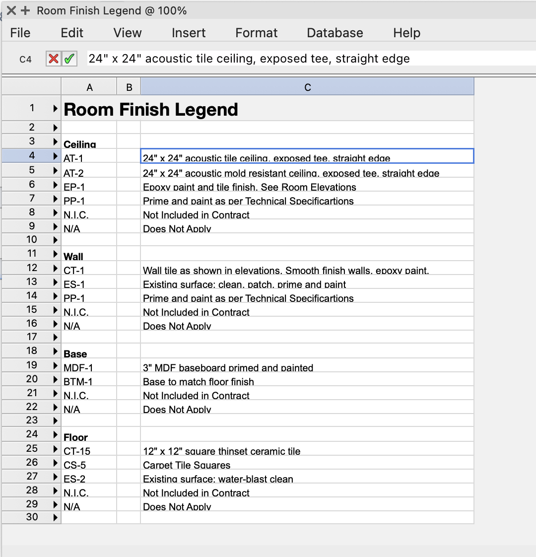 Room Finish Legend - Troubleshooting - Vectorworks Community Board