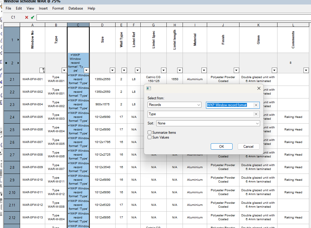Window schedule - Troubleshooting - Vectorworks Community Board