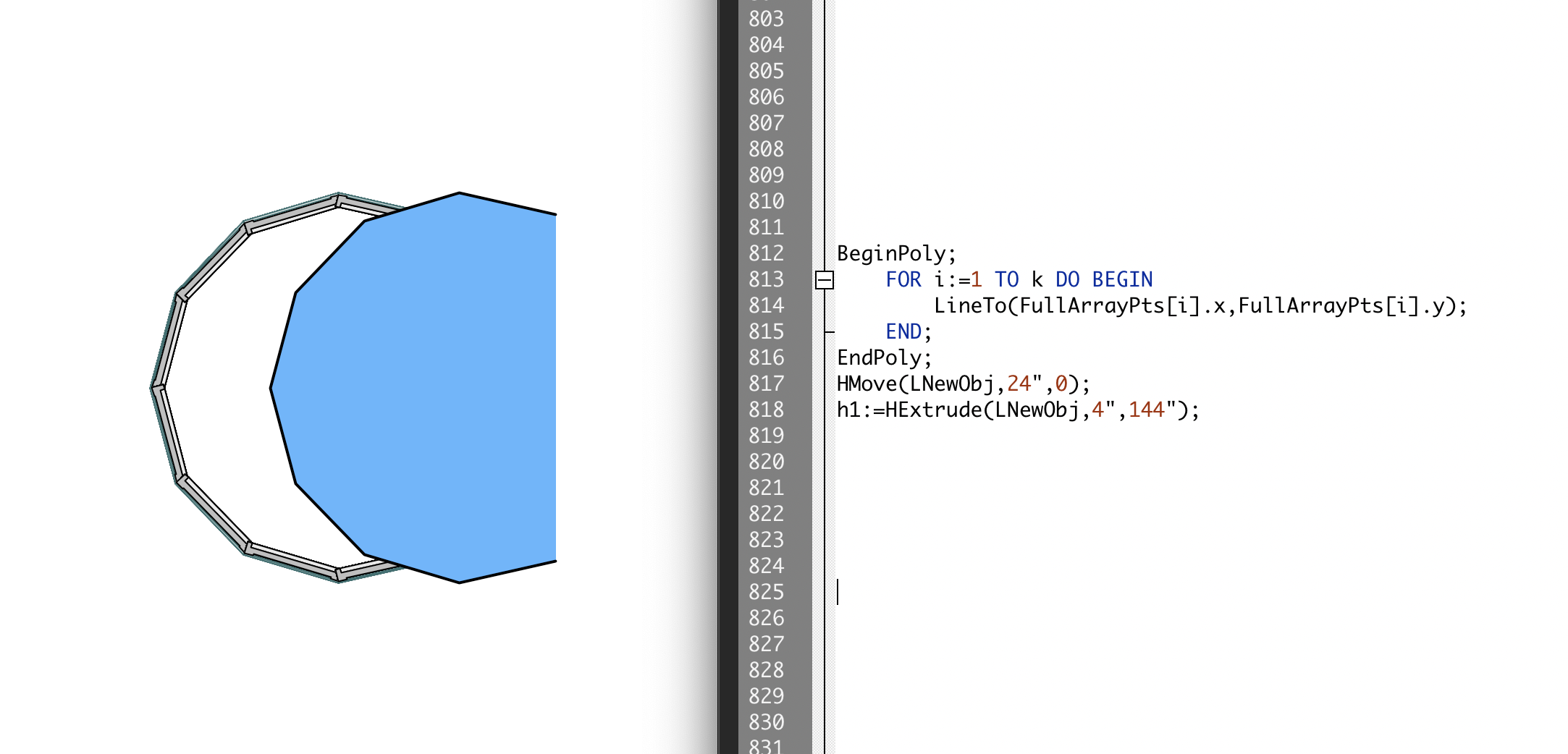 Extruding a polygon - Vectorscript - Vectorworks Community Board