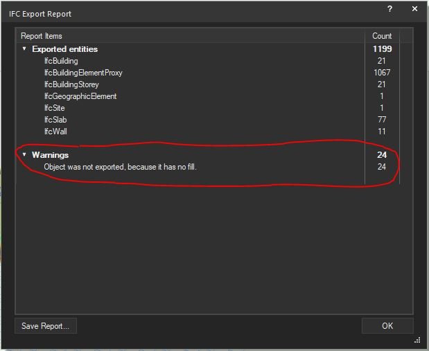 objects was not exported because it has no fill - General Discussion - Vectorworks Community Board
