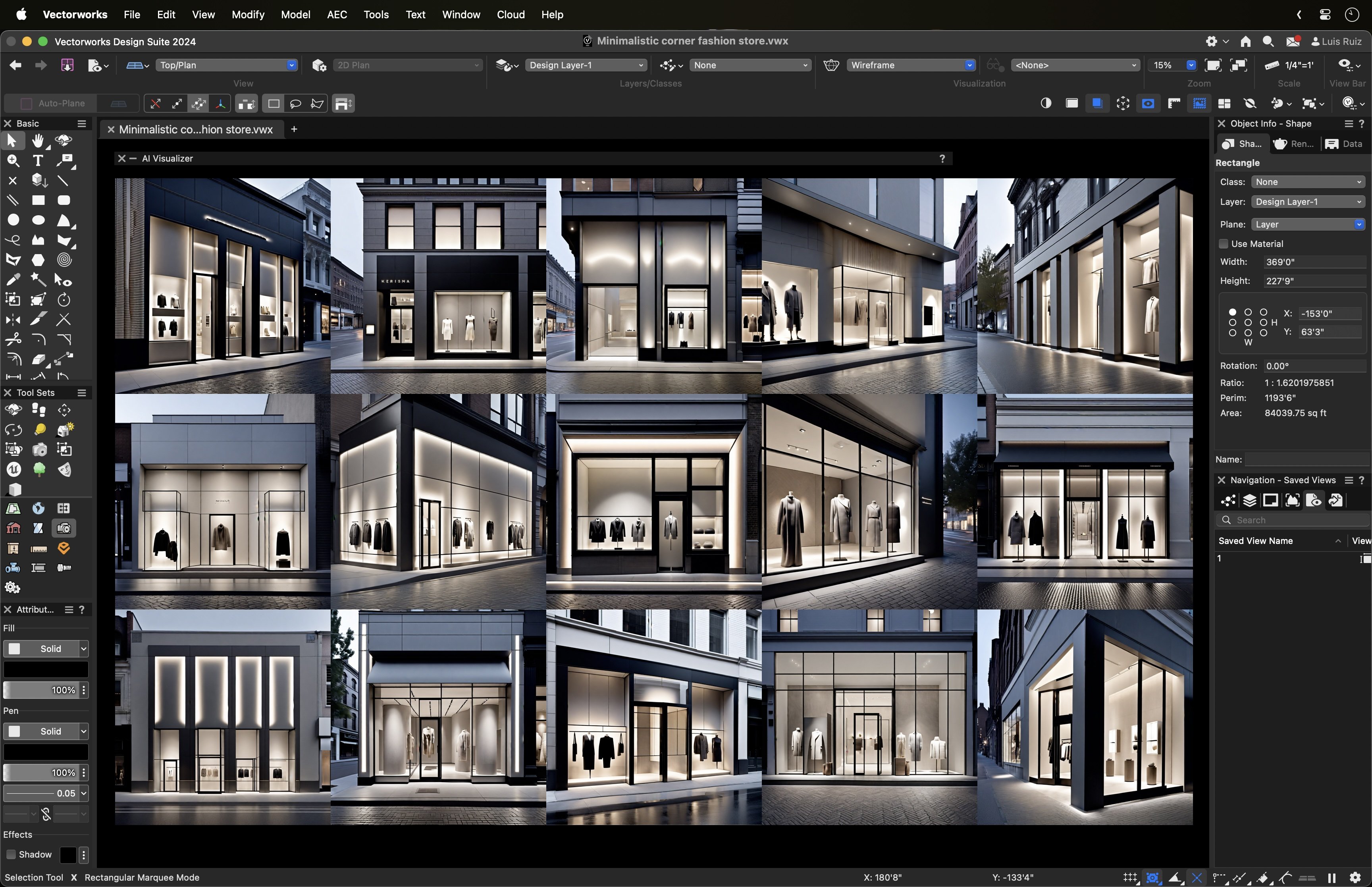 A Corner Fashion Store - AI Visualizer - Vectorworks Community Board