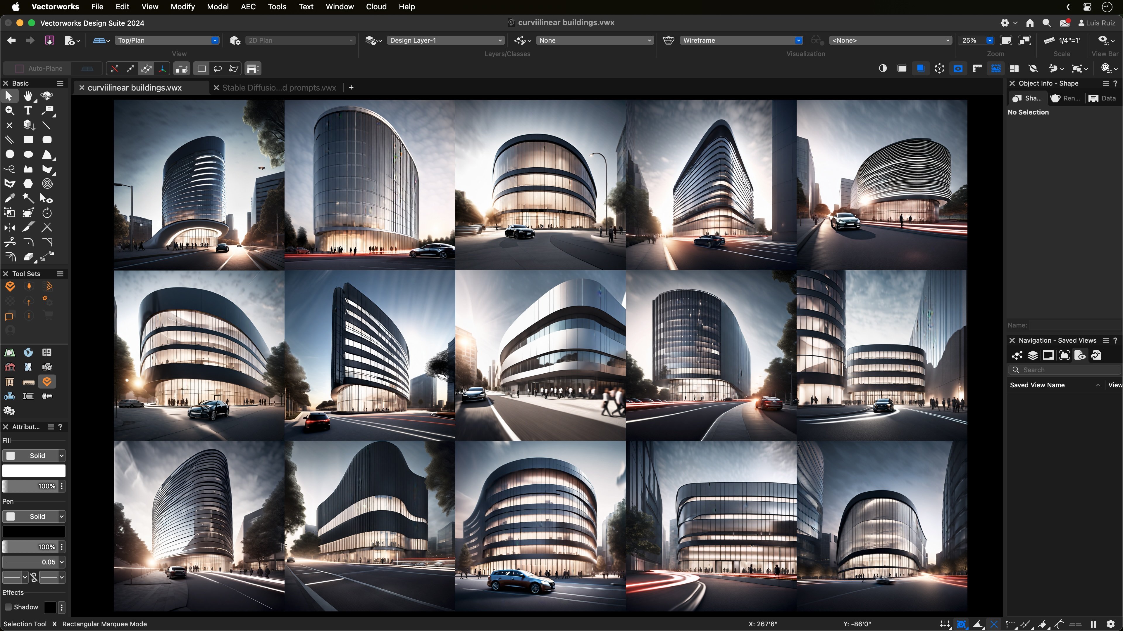 Exterior Office Building-Curve Shaped - AI Visualizer - Vectorworks Community Board
