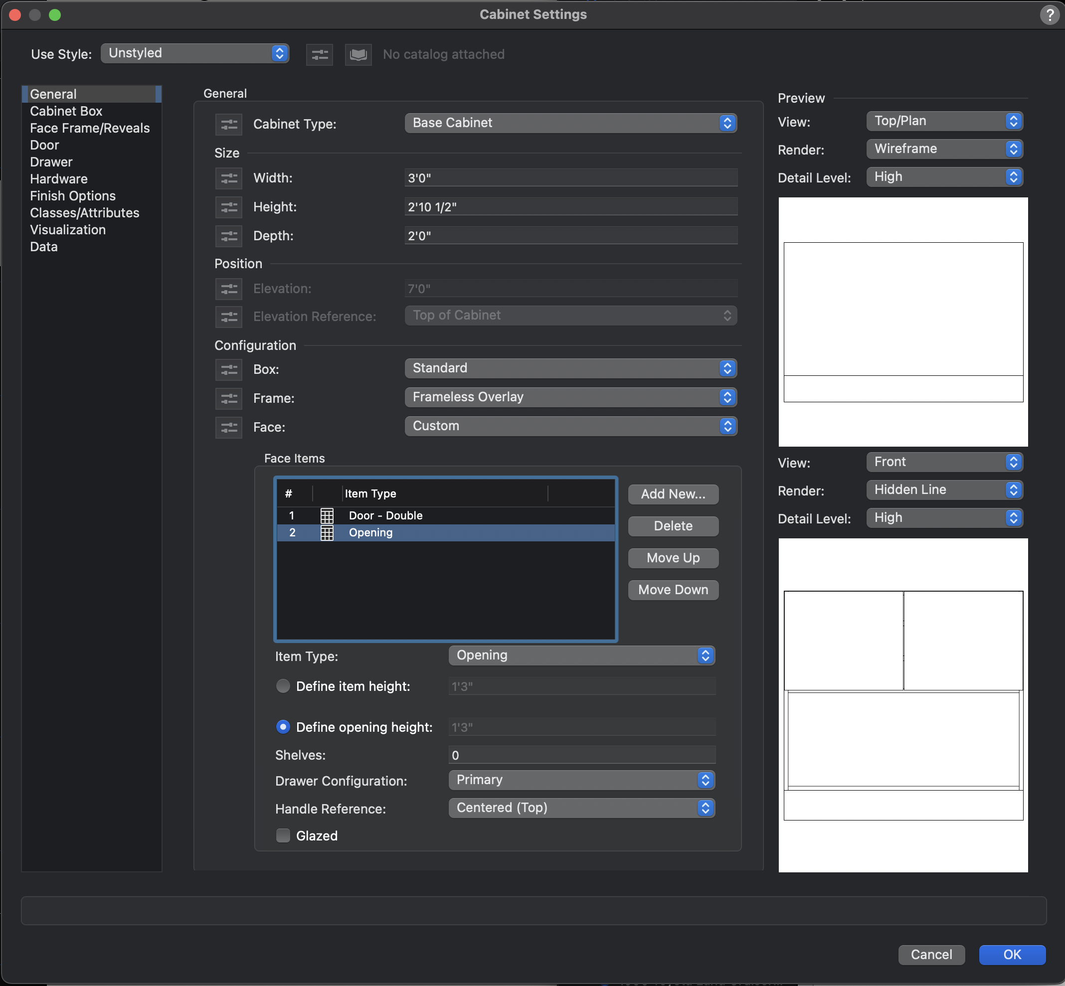 Custom Cabinet help... - Architecture - Vectorworks Community Board