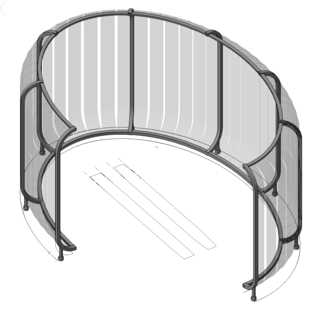 How to create u shape from side profile on a curved wall - Architecture ...