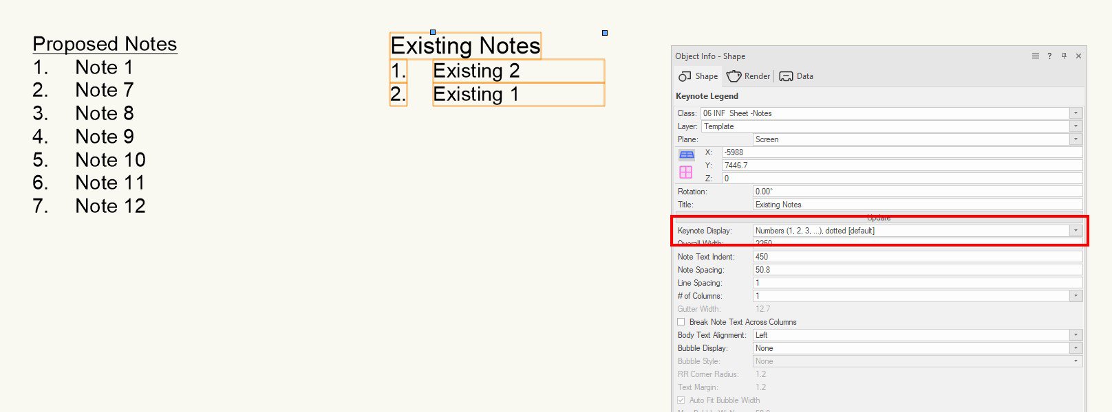 Keynote/Worksheet - Prefix Display - Troubleshooting - Vectorworks ...
