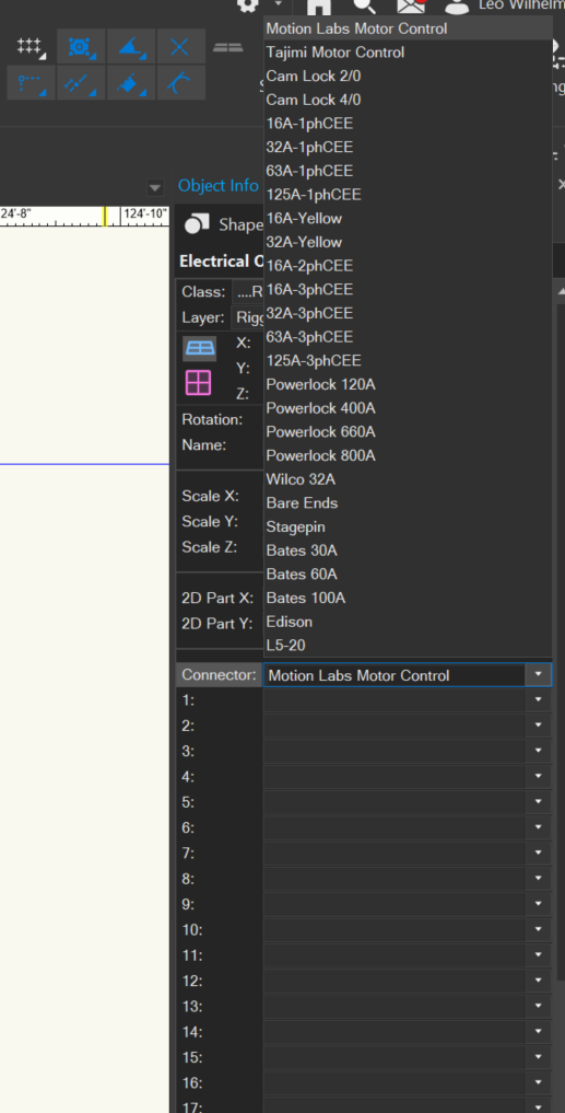 Limited connector options when selecting a connector to use as an ...