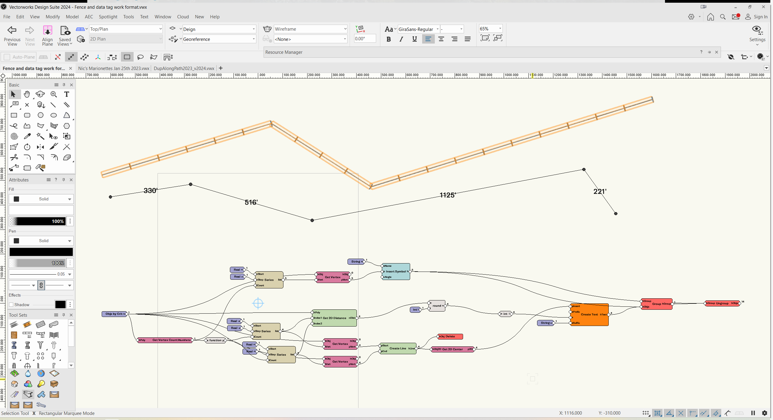 Control Geometry From Repetitive Unit Tool - Marionette - Vectorworks ...