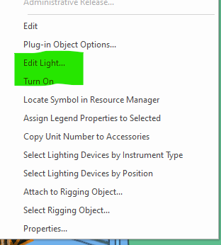 Turning on lighting fixtures - Entertainment - Vectorworks Community Board