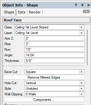 Roof Faces - Architecture - Vectorworks Community Board