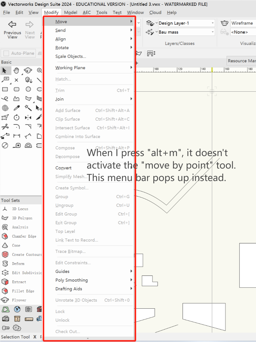 New Shortcuts Dont Work General Discussion Vectorworks Community Board
