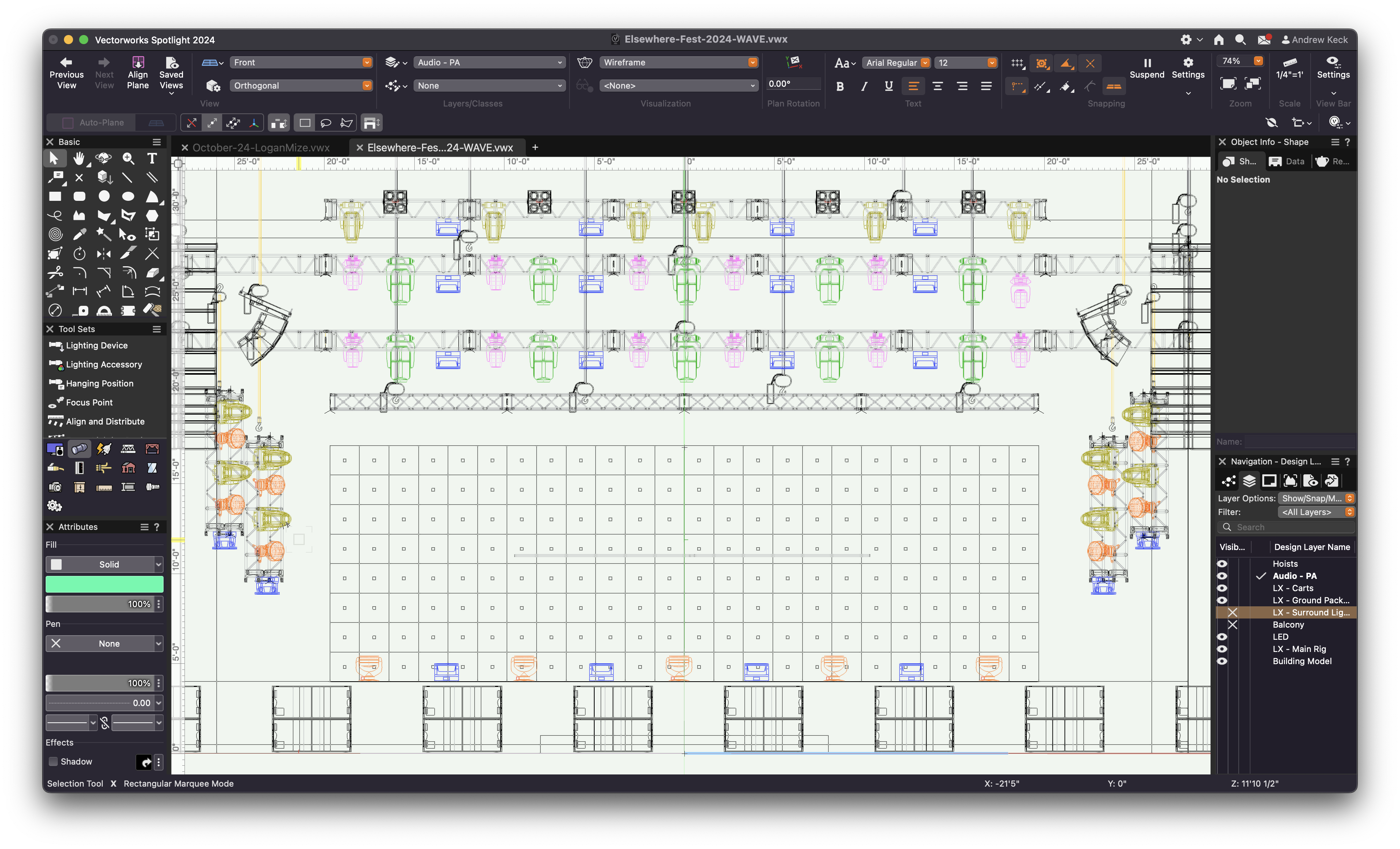 Fixture Color in Wireframe not showing up - Troubleshooting - Vectorworks Community Board