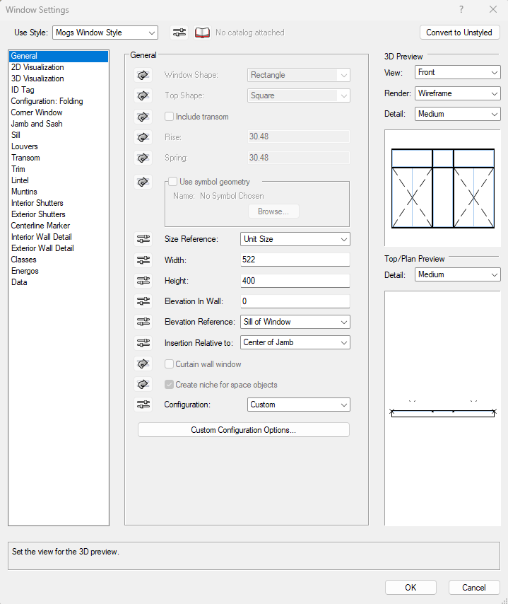 Window operation indicator - Architecture - Vectorworks Community Board