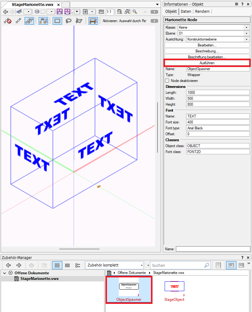 Looking For A Marionette Based Object Volume With Labels On Its Faces