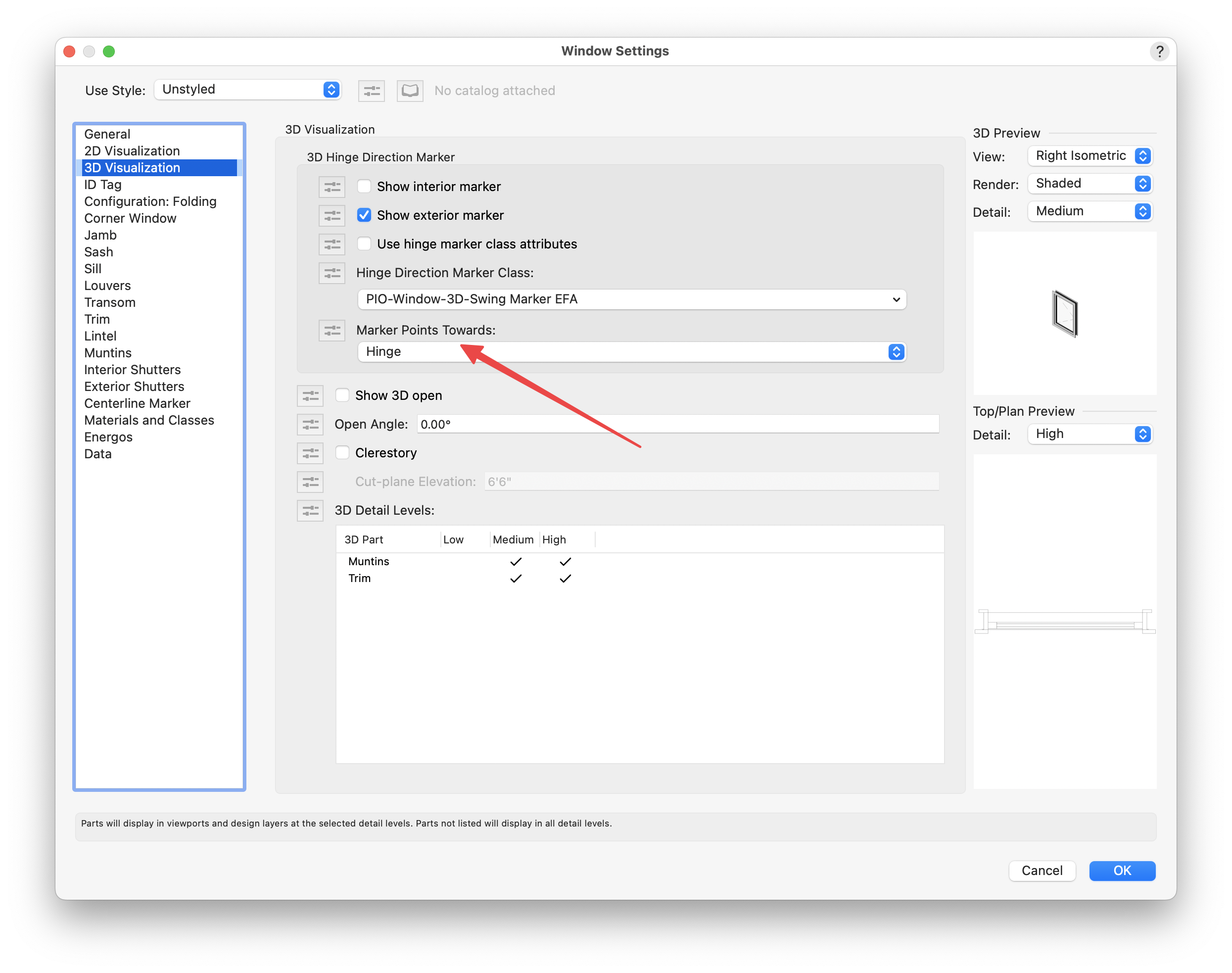 awning window designation? - Troubleshooting - Vectorworks Community Board