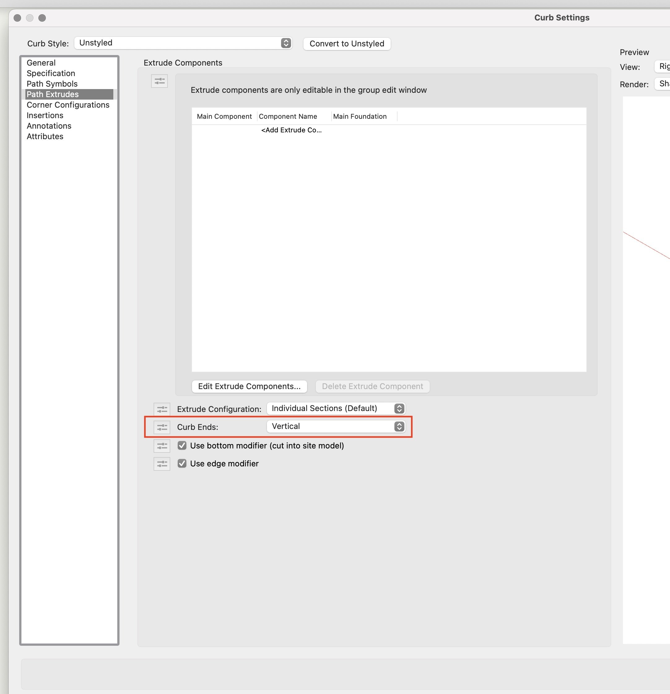 Curb Tool With Path Extrudes Site Design Vectorworks Community Board