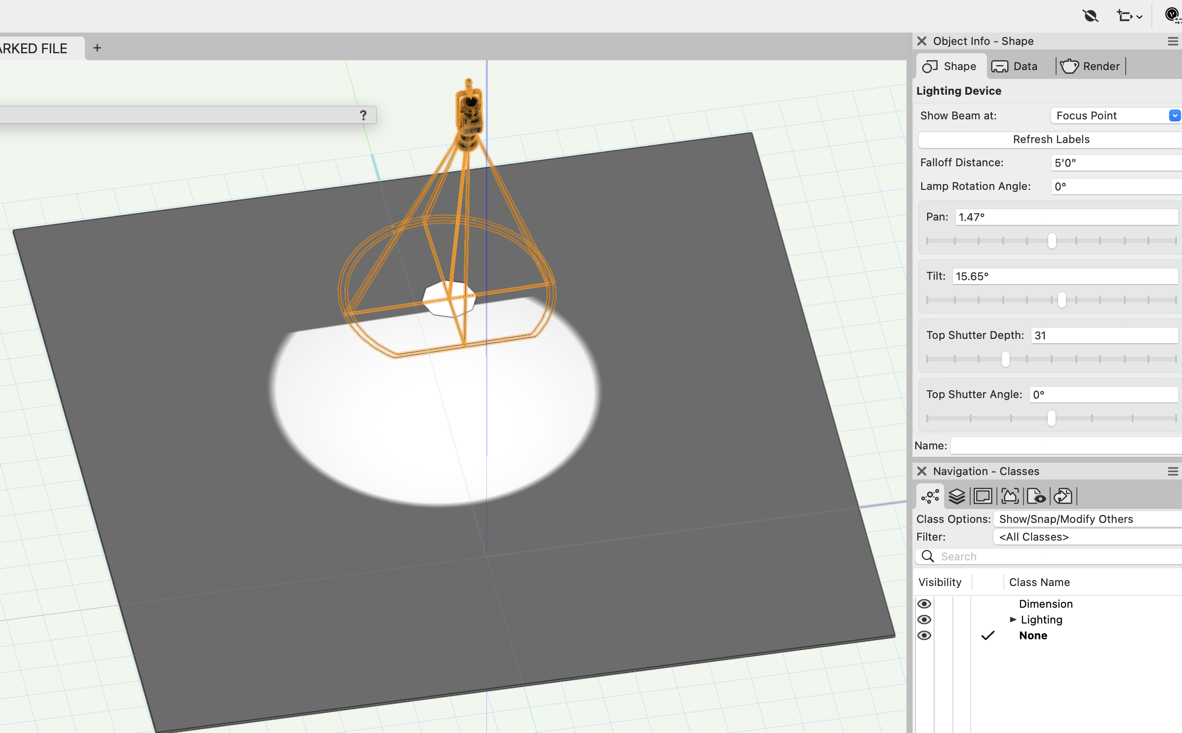 Shutter cuts misaligned on rotated fixture - Entertainment ...