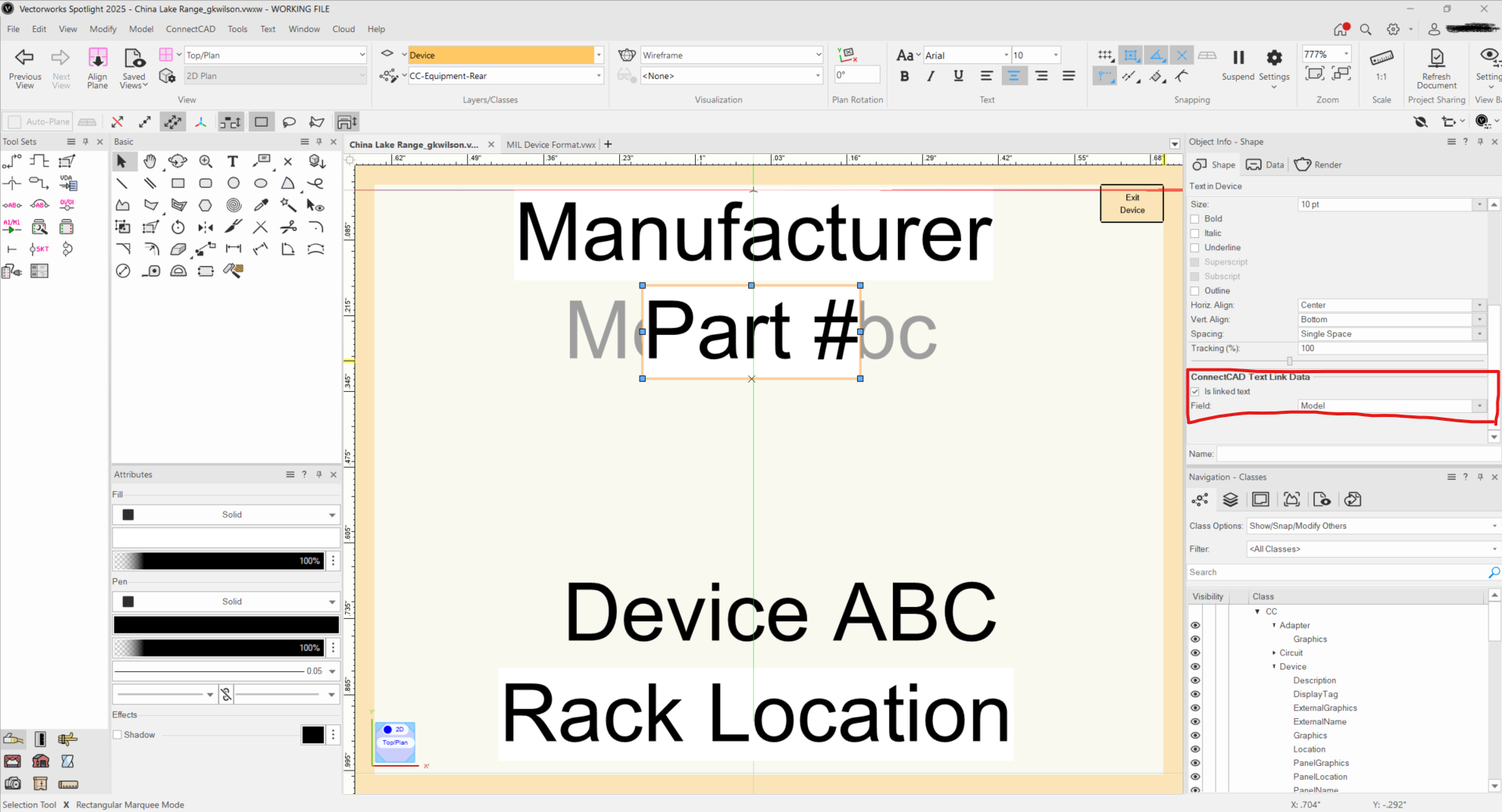 Creating New Symbols with Linked Text (Pictures Attached) - ConnectCAD - Vectorworks Community Board