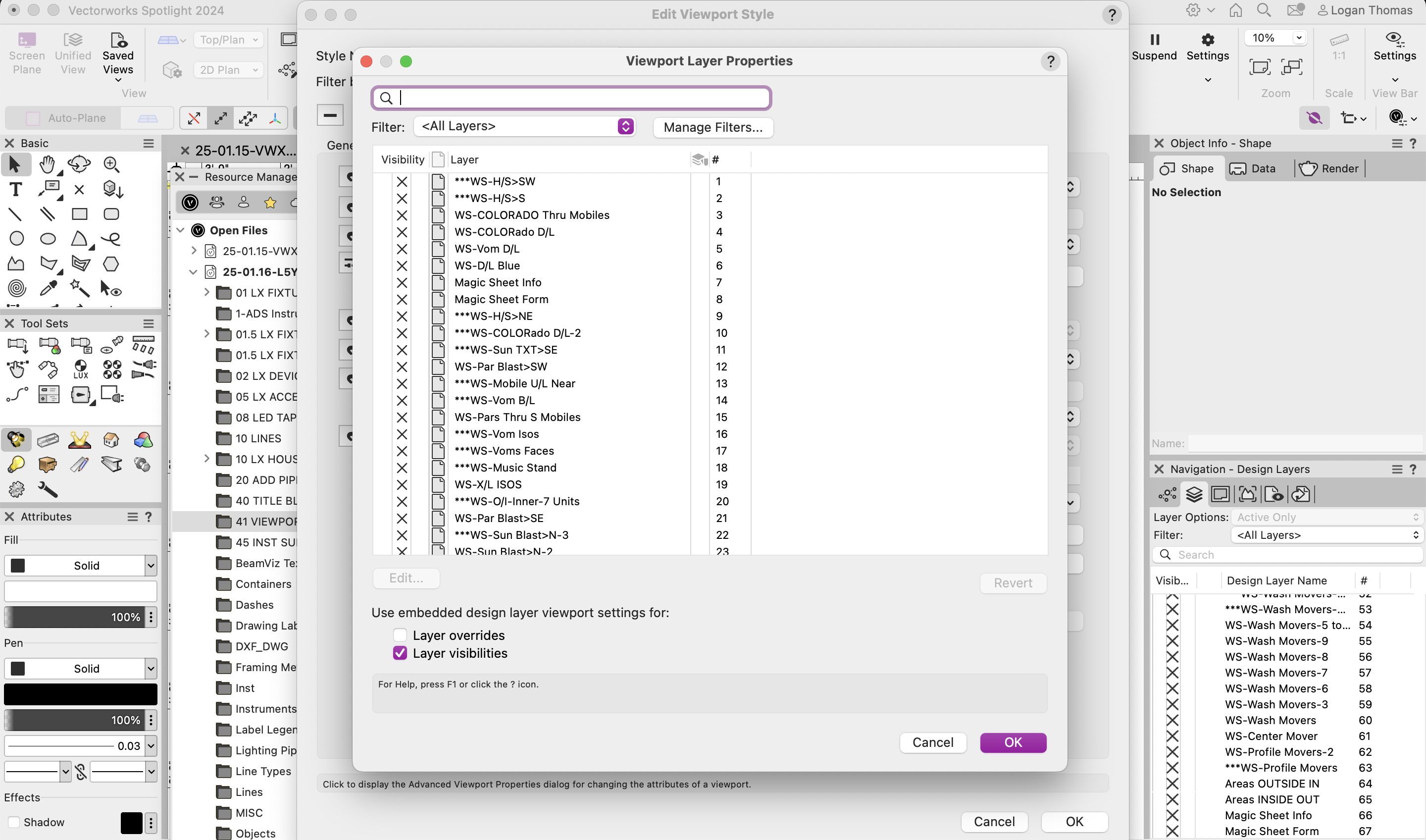 Layers changing viewing order on sheet layers - Entertainment - Vectorworks Community Board