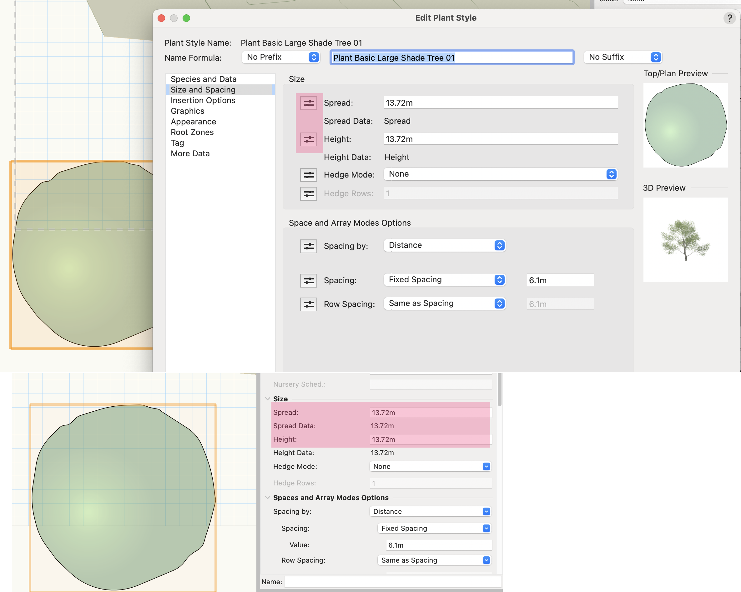 Please allow plant spread to be easily modified - Wishlist - Feature ...