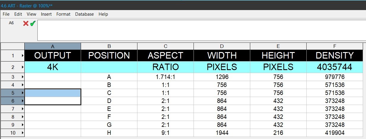 Summarizing LED Aspect Ratios in Worksheet - Entertainment ...