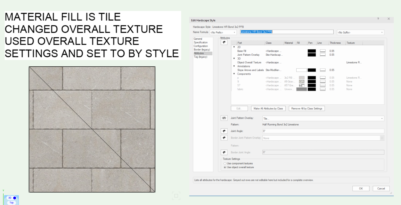 Textures on Hardscape/Landscape styles - Site Design - Vectorworks ...