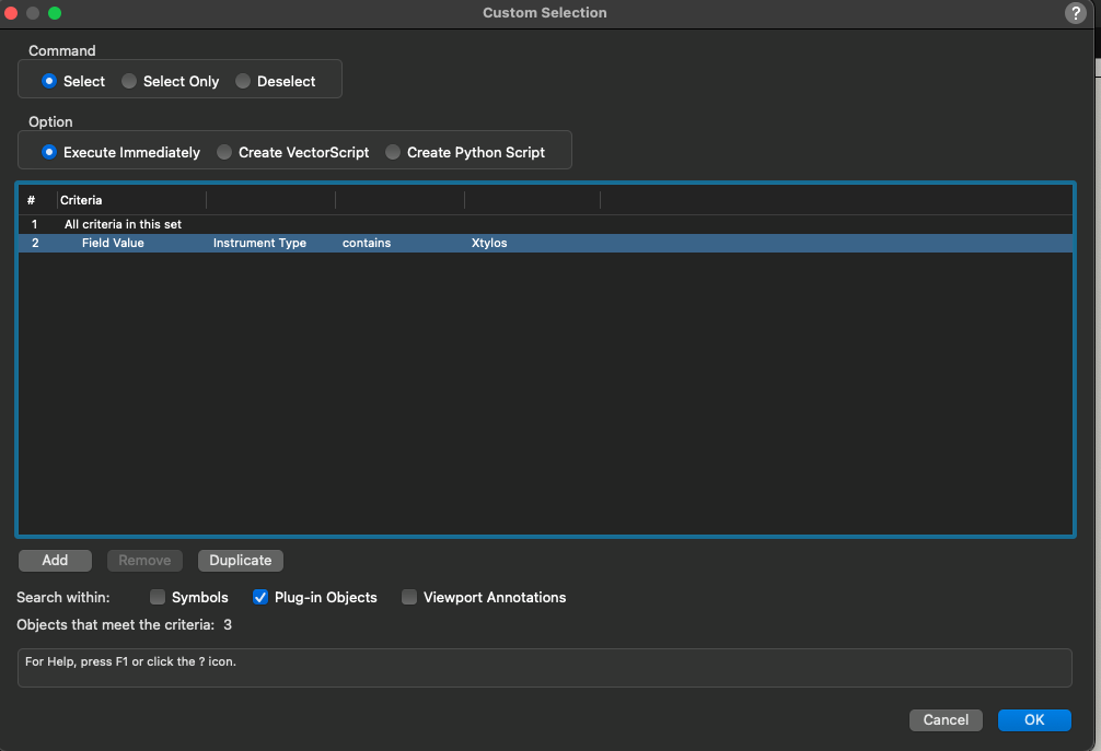 Select Similar Tool Cant Be Used For This Object Troubleshooting Vectorworks Community Board