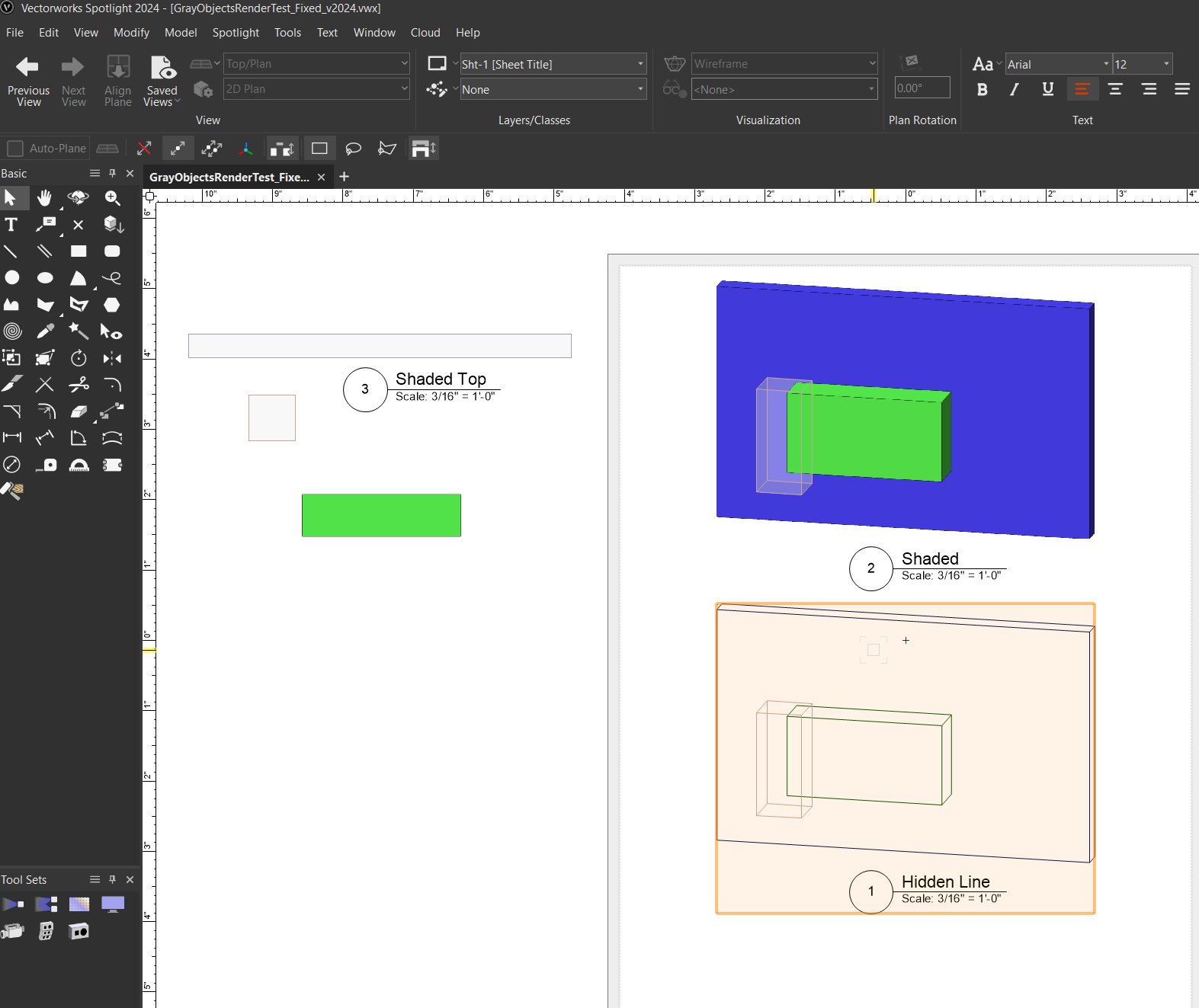 Grayed Layers all in front of Fully Visible layers in shaded viewport. - Troubleshooting ...