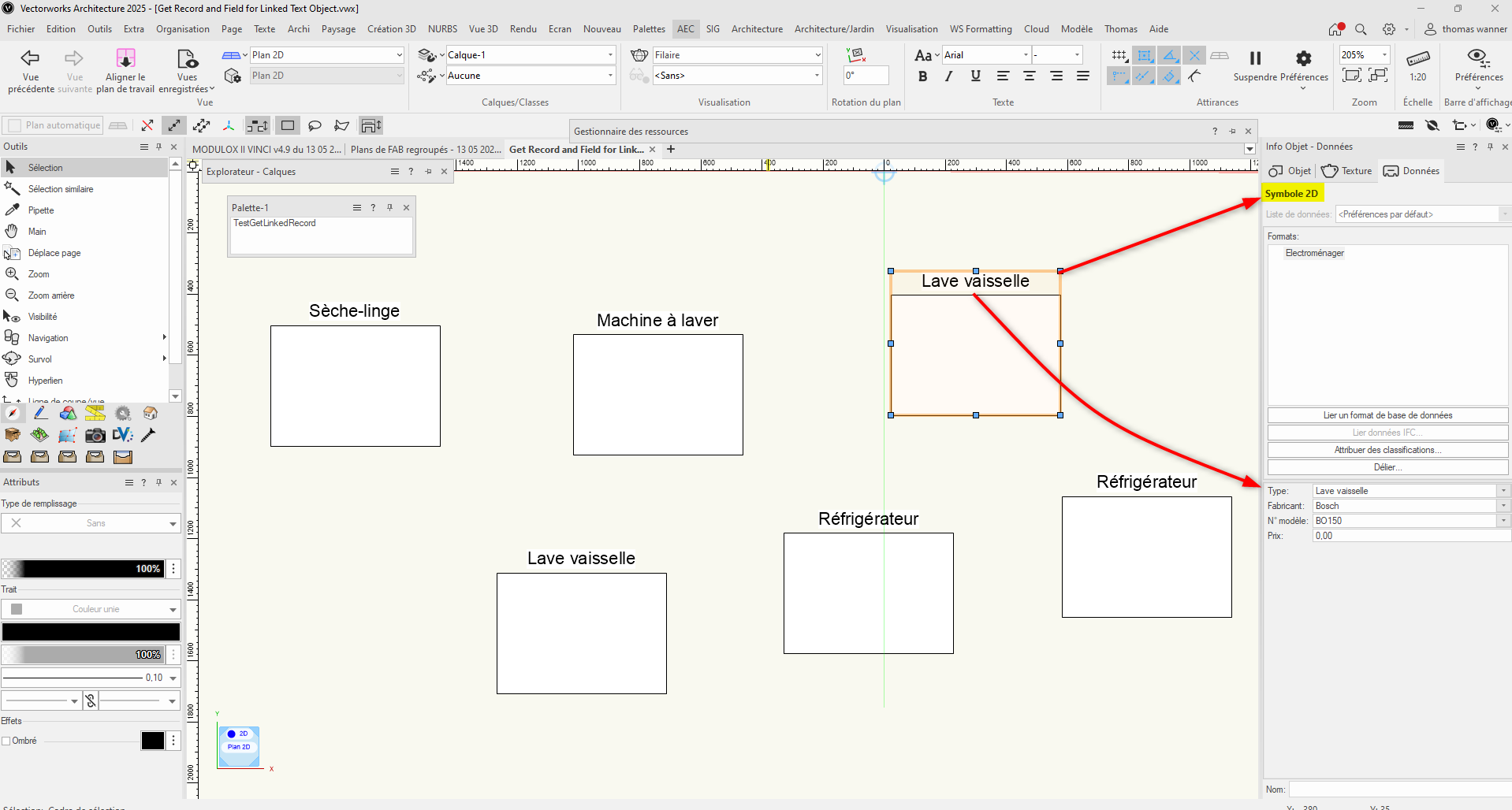 Get Record and Field for Linked Text Object - Vectorscript ...