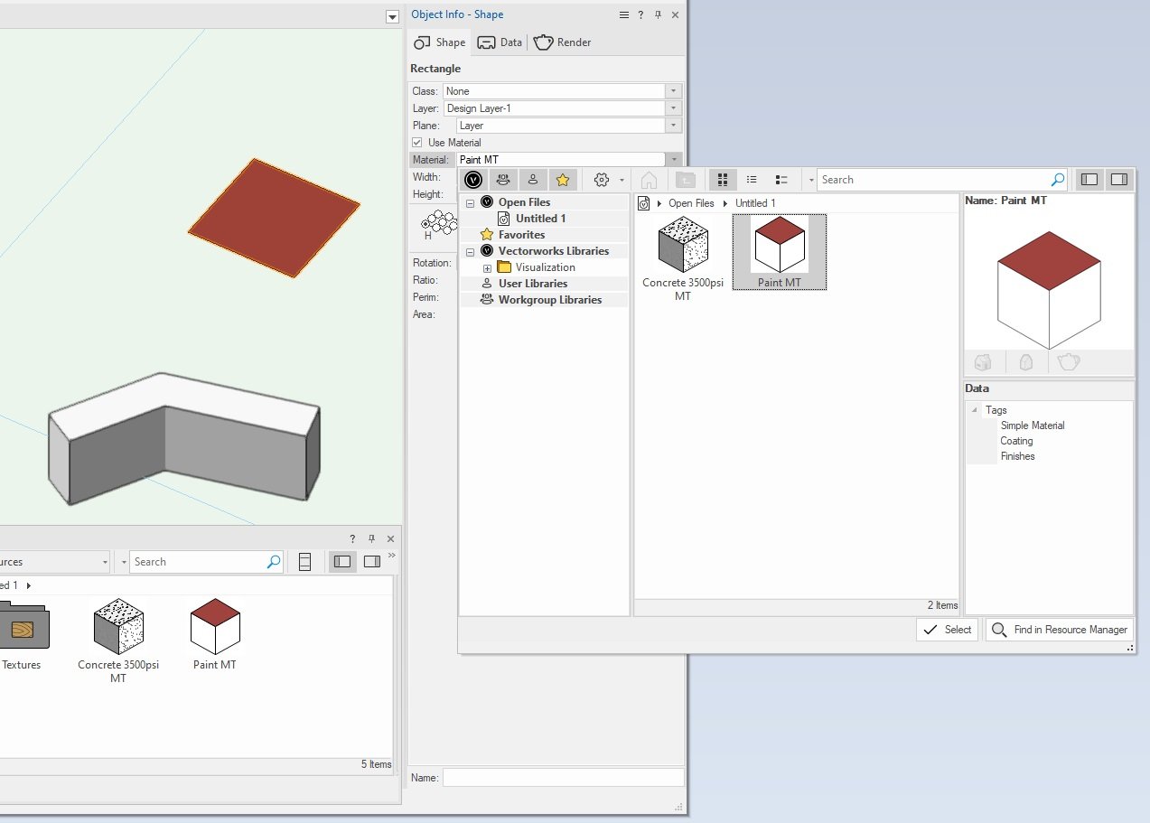 Using plugin parameter type Material - Vectorscript - Vectorworks Community Board