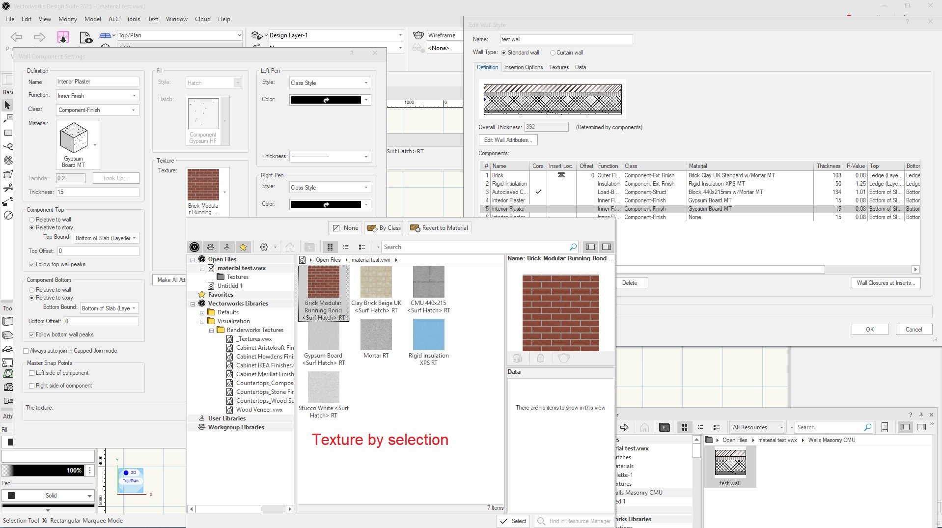 Get Texture assigned to Wall Style Material - Vectorscript ...