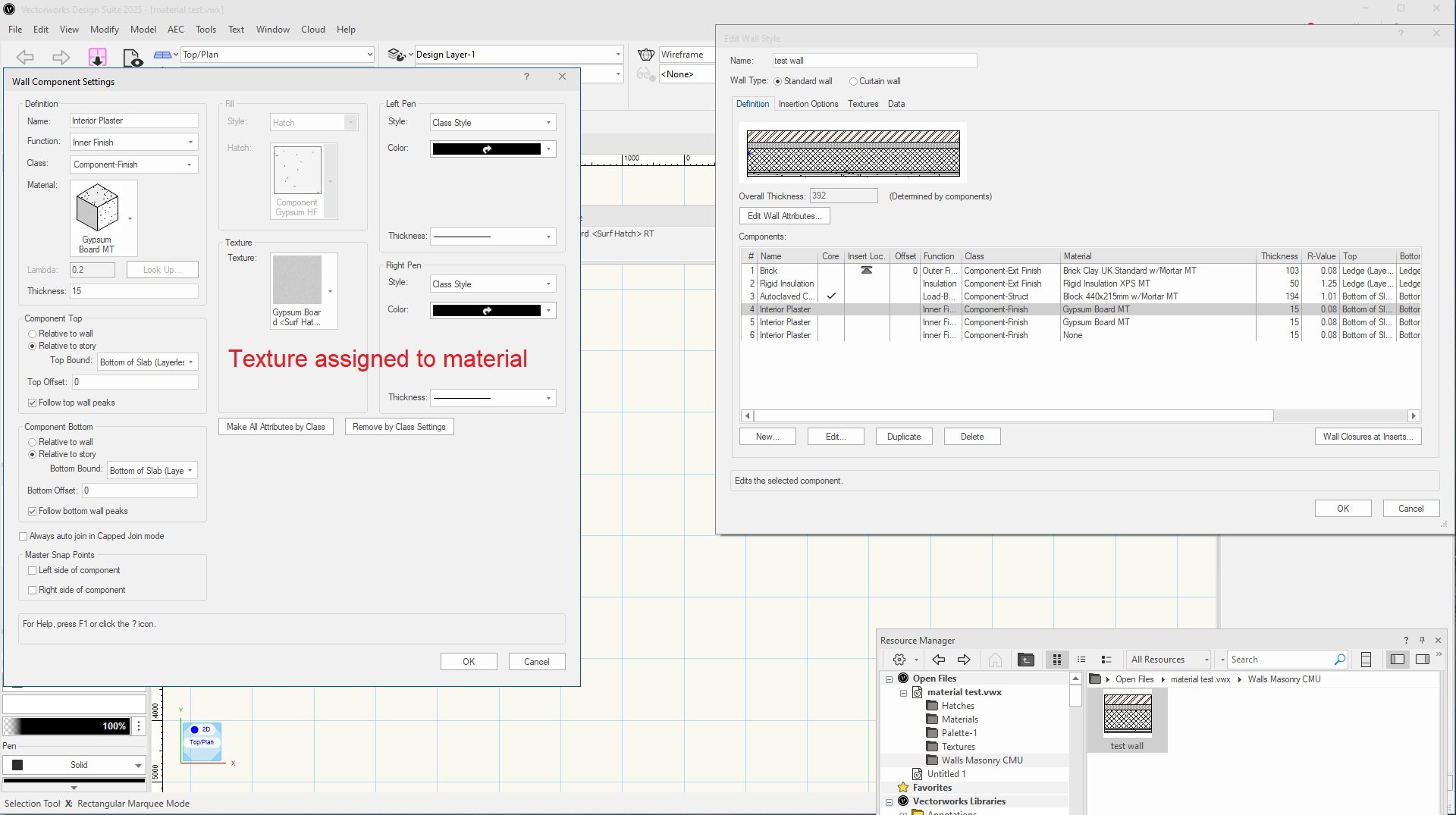 Get Texture assigned to Wall Style Material - Vectorscript ...