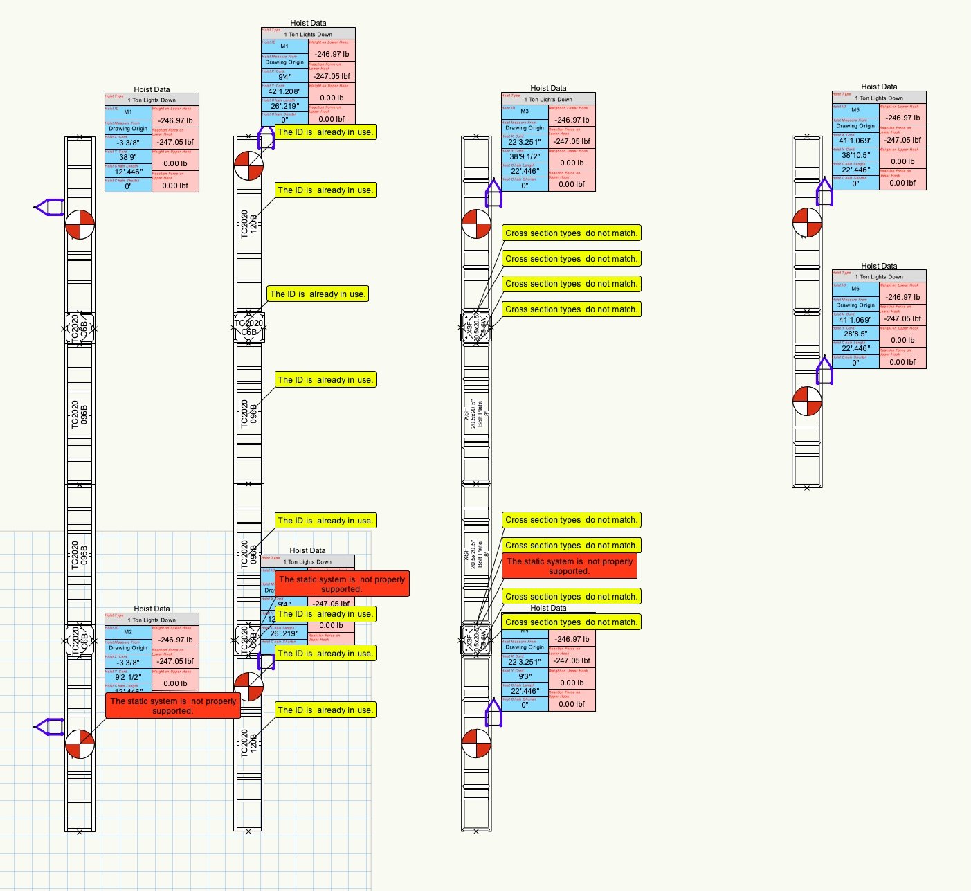 Cross Section Types Do Not Match, Static System Not Supported - Braceworks - Vectorworks ...