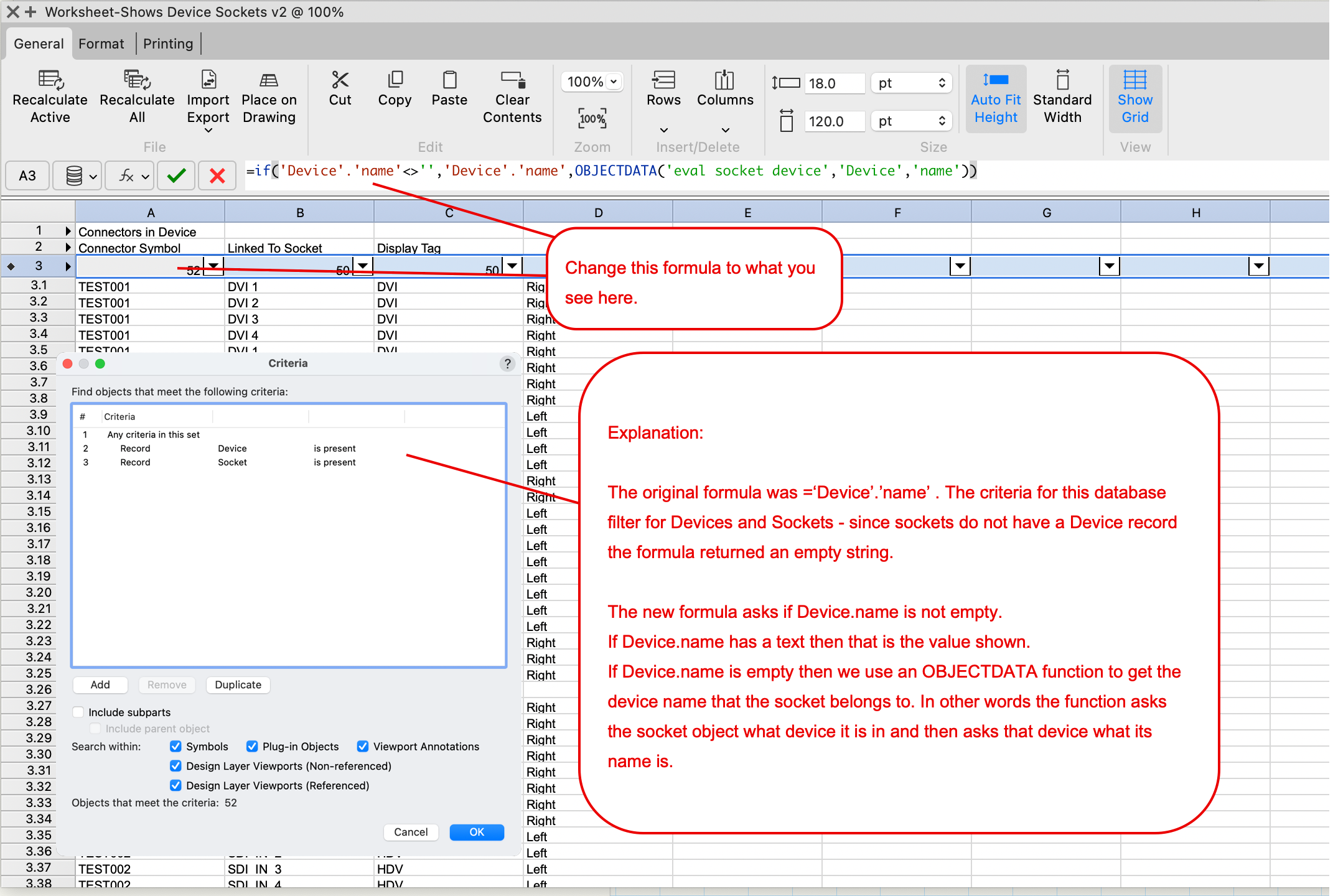 Panel Connector Report Connectcad Vectorworks Community Board
