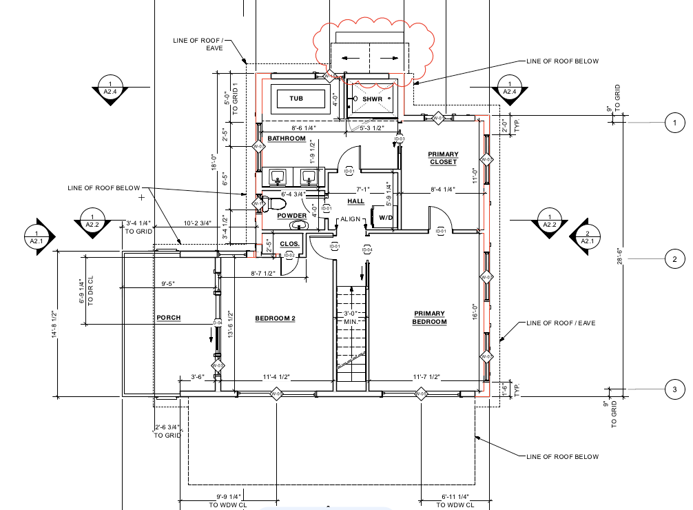 Walls that are below the cut on floor plans appear red - Architecture ...