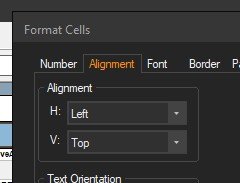 Wish: Alignment in cell formatting-Order of options - Wishlist - Feature and Content Requests ...