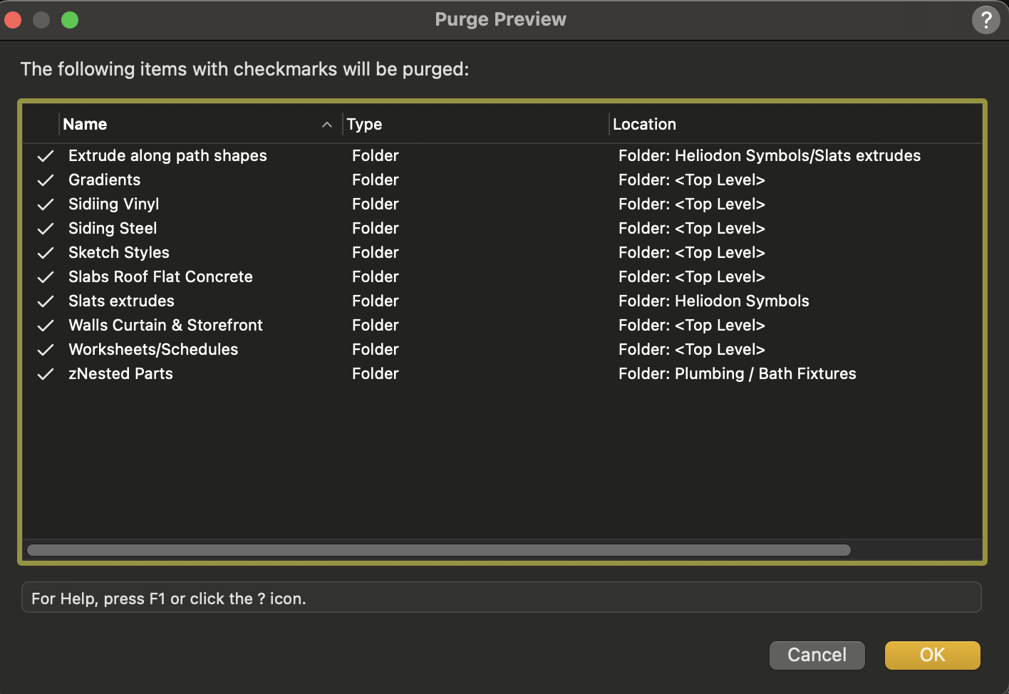 Purge command and Textures - General Discussion - Vectorworks Community ...