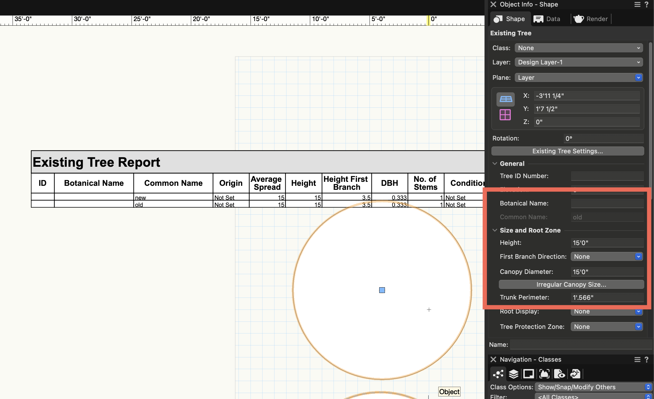 Existing Trees Sizing - Site Design - Vectorworks Community Board