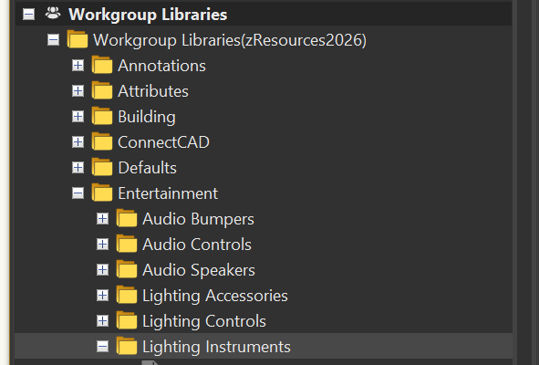Workgroup Libraries In 2026 Entertainment Vectorworks Community Board