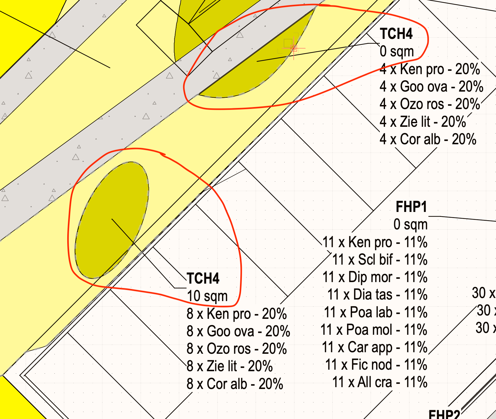 VW2026 Data Tag for Landscape Area showing area in square millimeters ...