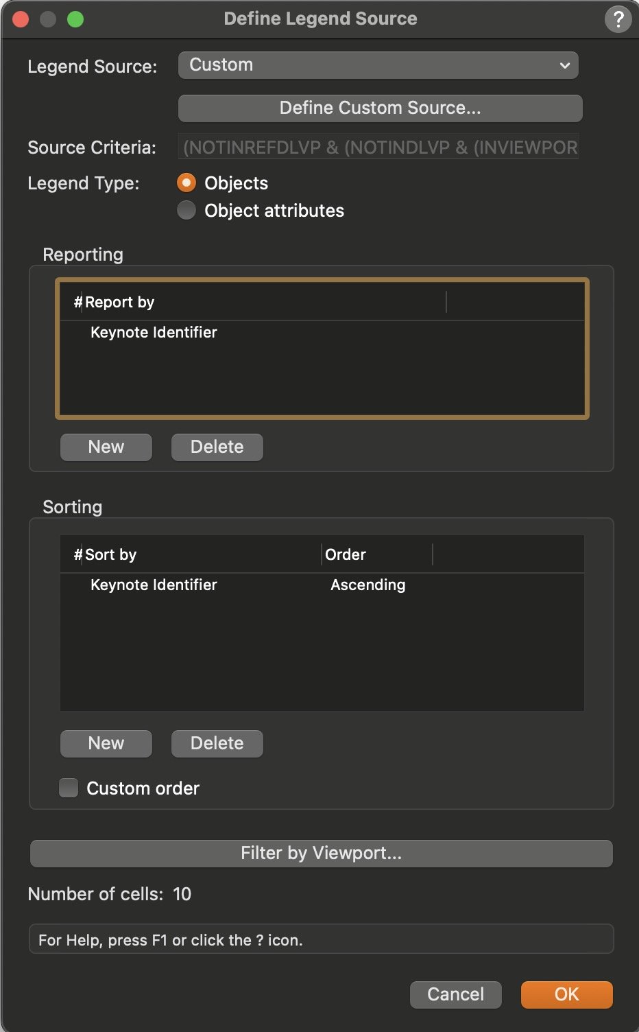 Keynote sorting in Graphic Legends - Troubleshooting - Vectorworks ...
